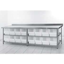 Bakery table, stainless steel ingredient table InterGastro