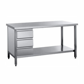 Steel drawer table store